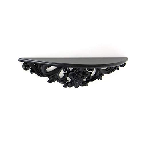 Wayborn Home Furnishing Moonbay Wall Shelf, Black