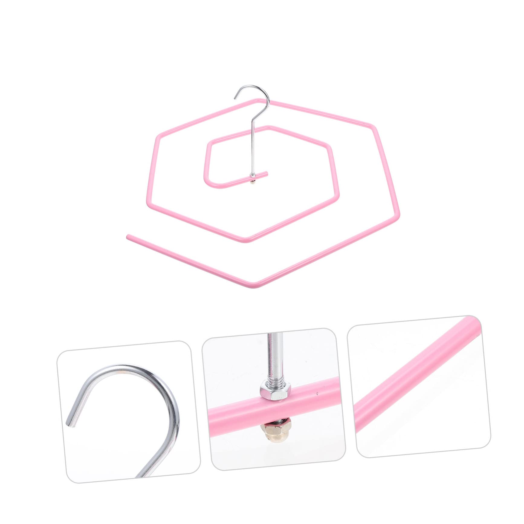 Alipis Stainless Steel Revolving Clothes Round Bed Sheets Round Blanket Indoor Clothes Drying Rack Clothes Drying Rack Folding Indoor Laundry Racks for Drying Clothes Clothesline Outdoor