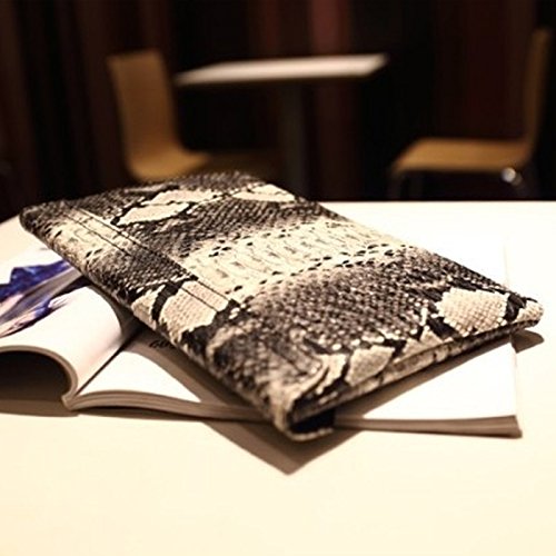 CLARA Women Fashion Snakeskin Pattern Clutch Handbag Envelope Bag Chain Shoulder Bag Evening Party Bag