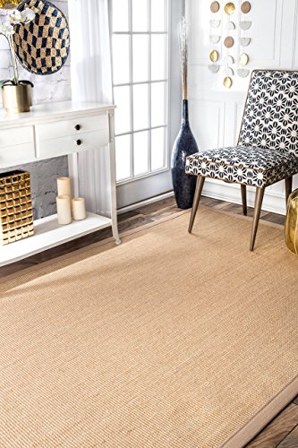 nuLOOM Orsay Machine Woven Sisal Area Rug, 8' x 10', Beige