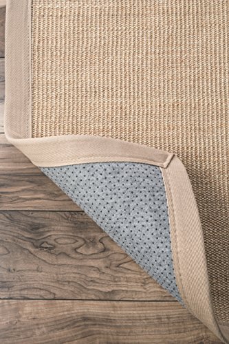 nuLOOM Orsay Machine Woven Sisal Area Rug, 8' x 10', Beige