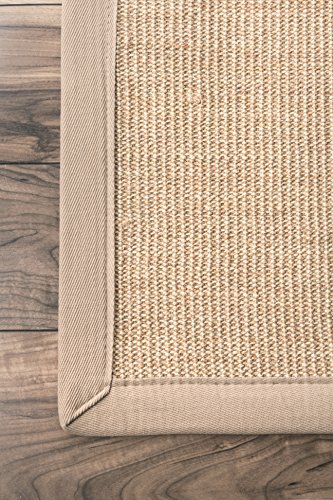 nuLOOM Orsay Machine Woven Sisal Area Rug, 8' x 10', Beige