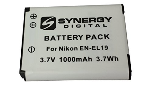 Accessory Kit Compatible with Synergy Digital, Works with Nikon Coolpix S6900 Digital Camera includes: SDENEL19 Battery, SDM-1541 Charger, GP-22 Tripod
