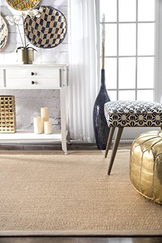 nuLOOM Orsay Machine Woven Sisal Area Rug, 8' x 10', Beige