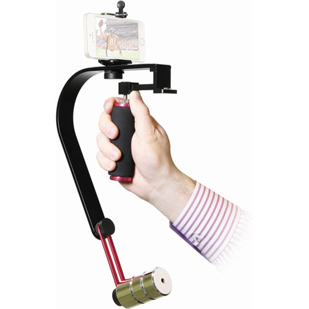 Vidpro Digital Camera Tripod, Compatible with Nikon Coolpix S6900 Digital Camera Handheld Video Stabilizer - for Digital Cameras, Camcorders and Smartphones - Go Pro & Smartphone Adapters Included