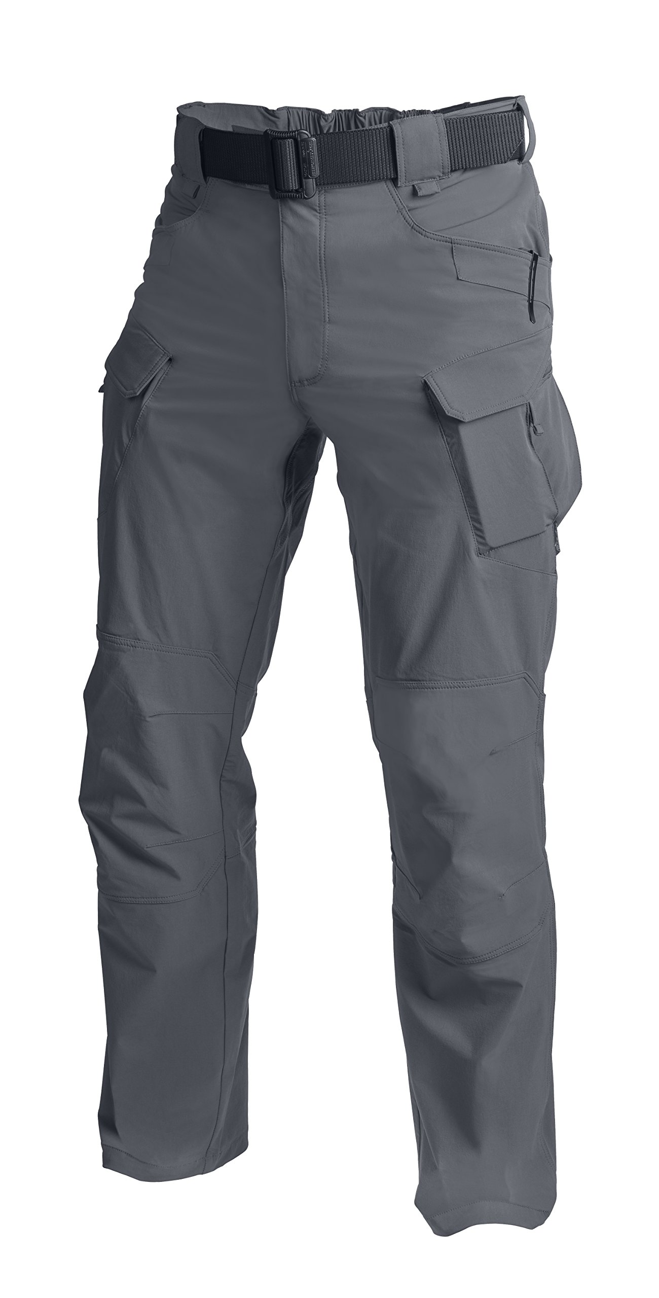 Helikon-Tex OTP Outdoor Tactical Pants - Water Resistant Ripstop Mens Cargo Pants - Outback Line - Lightweight, Hiking, Law Enforcement, Work Pants, Shadow Grey VersaStretch Lite Waist 34 Length 34