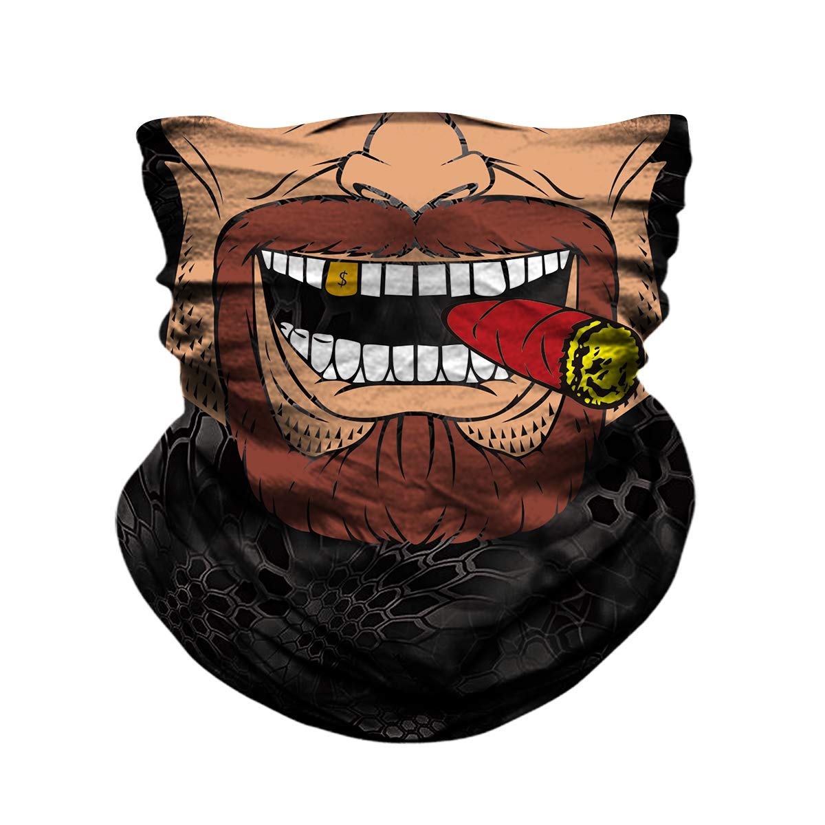 JOEYOUNG Skull Face Mask UV Sun Dust Neck Gaiter Bandana Headwear Motorcycle