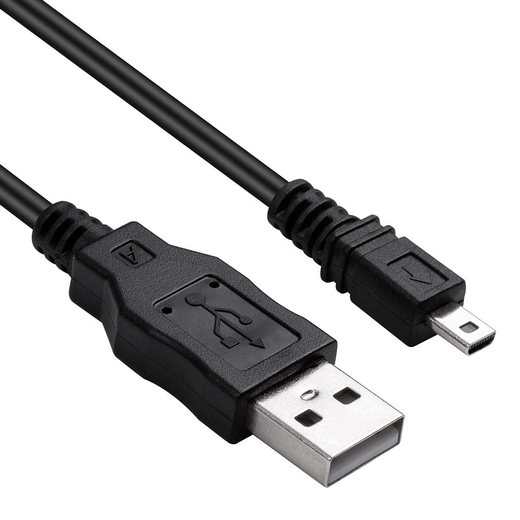 PDEEY UC-E6 USB Cable, Charger Replacement for Nikon Coolpix L830 S3300, Fujifilm Camera, (Mini 8P, 3.3 FT)