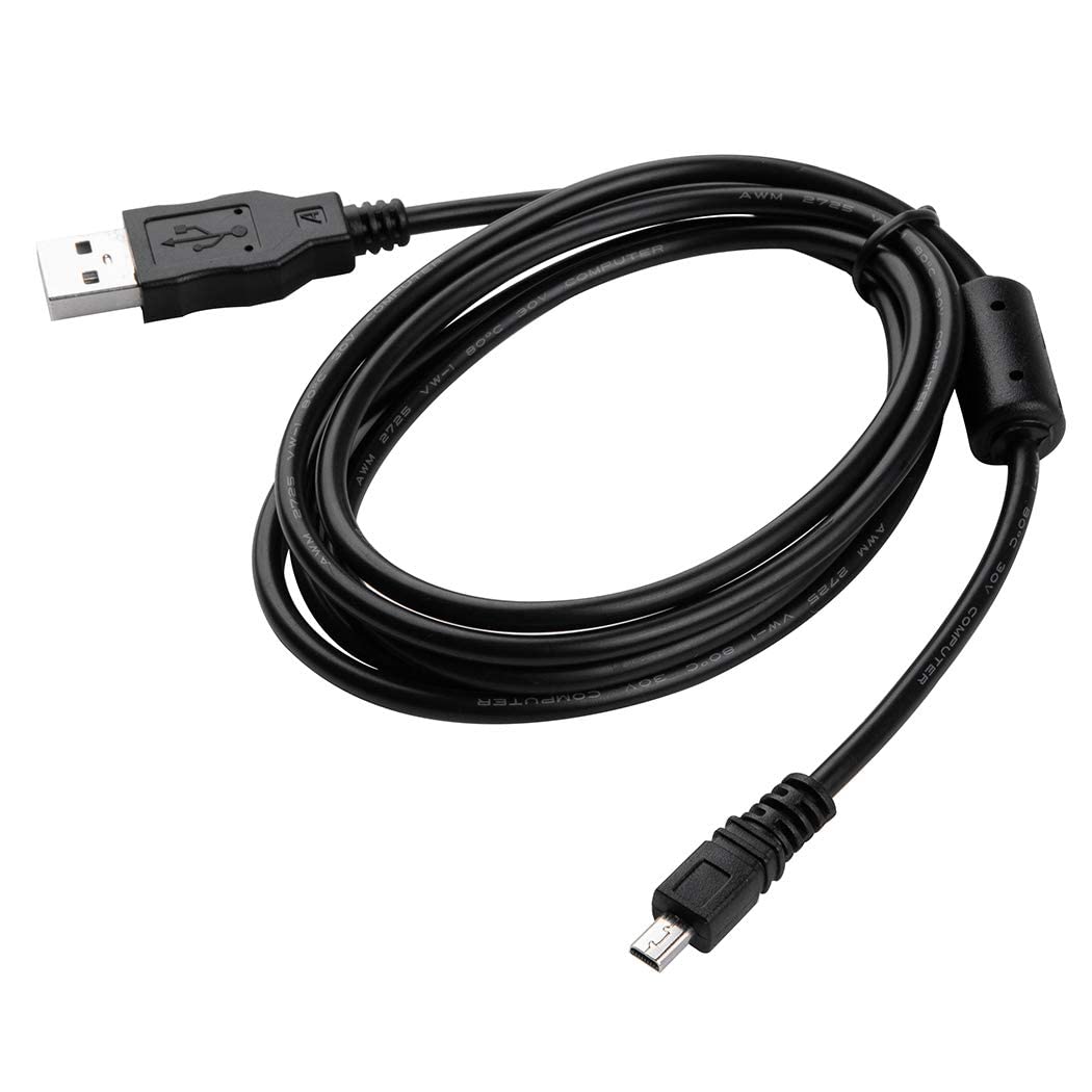 PDEEY UC-E6 USB Cable, Charger Replacement for Nikon Coolpix L830 S3300, Fujifilm Camera, (Mini 8P, 3.3 FT)