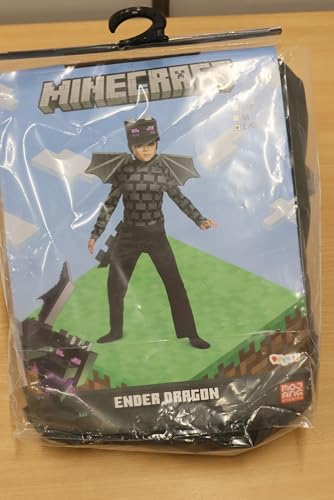 Disguise Minecraft Ender Dragon Costume for Kids, Video Game Inspired Character Outfit, Classic Child Size Medium (7-8) Black (105099K)