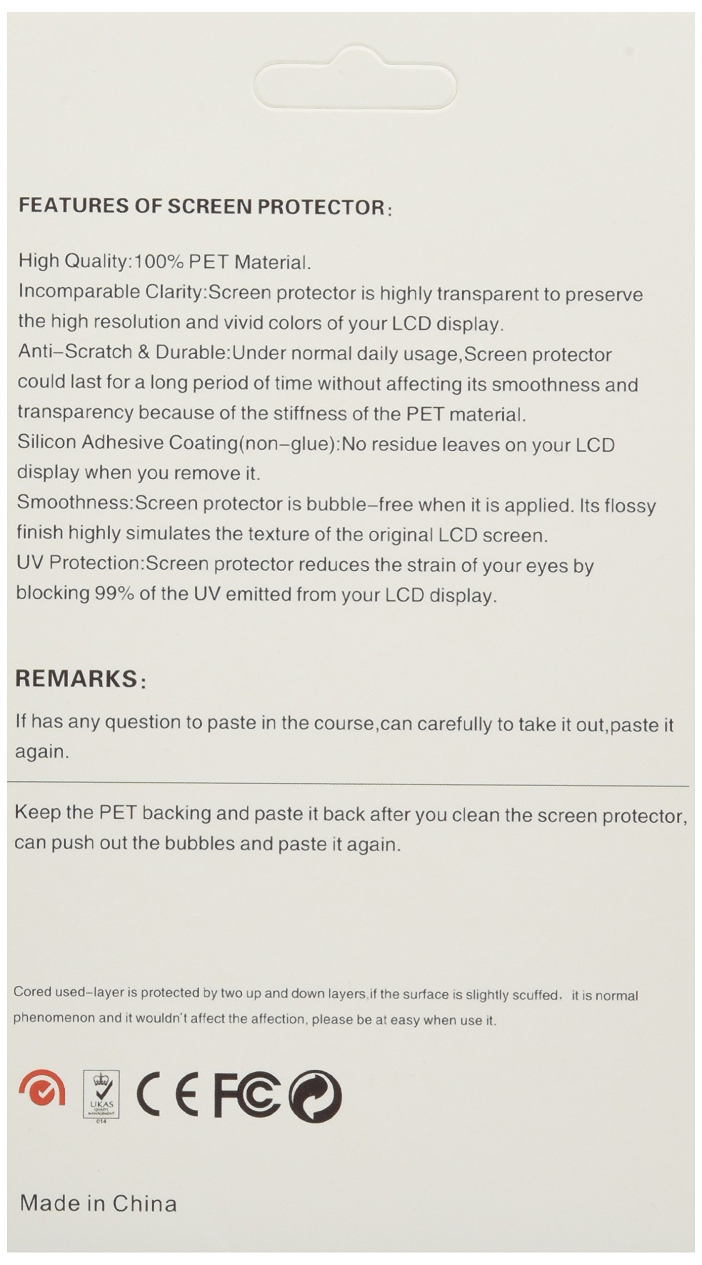 Wakodo LCD Screen Protection Sticker for Nikon COOLPIX S6900 Digital Camera "503-0007F"