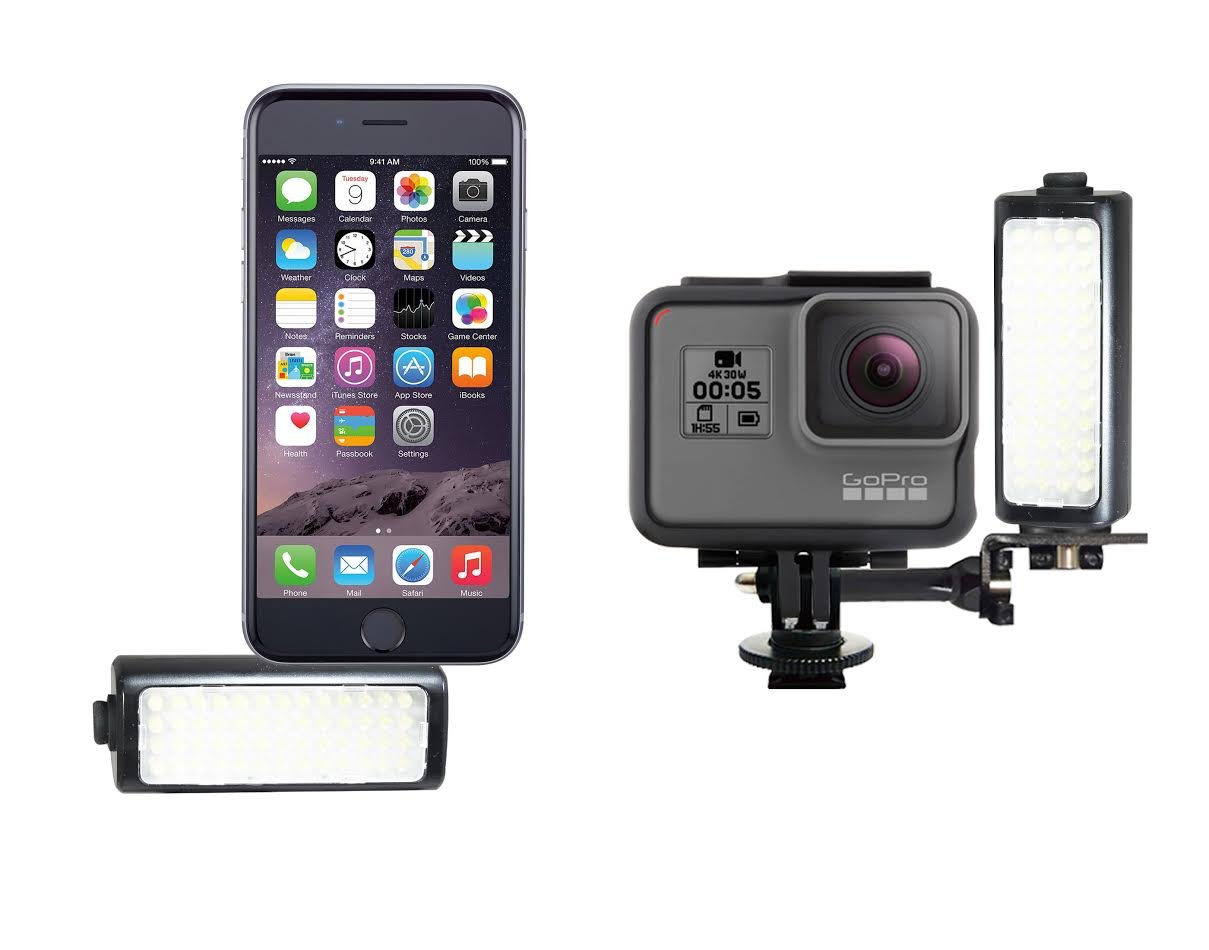 Nikon Coolpix S6900 Digital Camera Lighting LED-M52 Mini LED Light for Action Cameras, Camcorders and Phones - Plus a Free Pack of 4 AAA NiMH Rechargable Batteries - 1000mAh