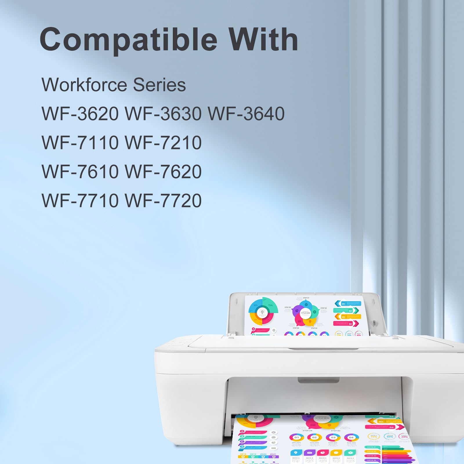 TEINO 252XL Remanufactured Ink Cartridges Replacement for Epson 252 252XL 252 XL use with Workforce WF-7710 WF-3640 WF-7720 WF-3620 WF-7620 WF-7610 WF-7210 (Black Cyan Magenta Yellow, 4-Pack)
