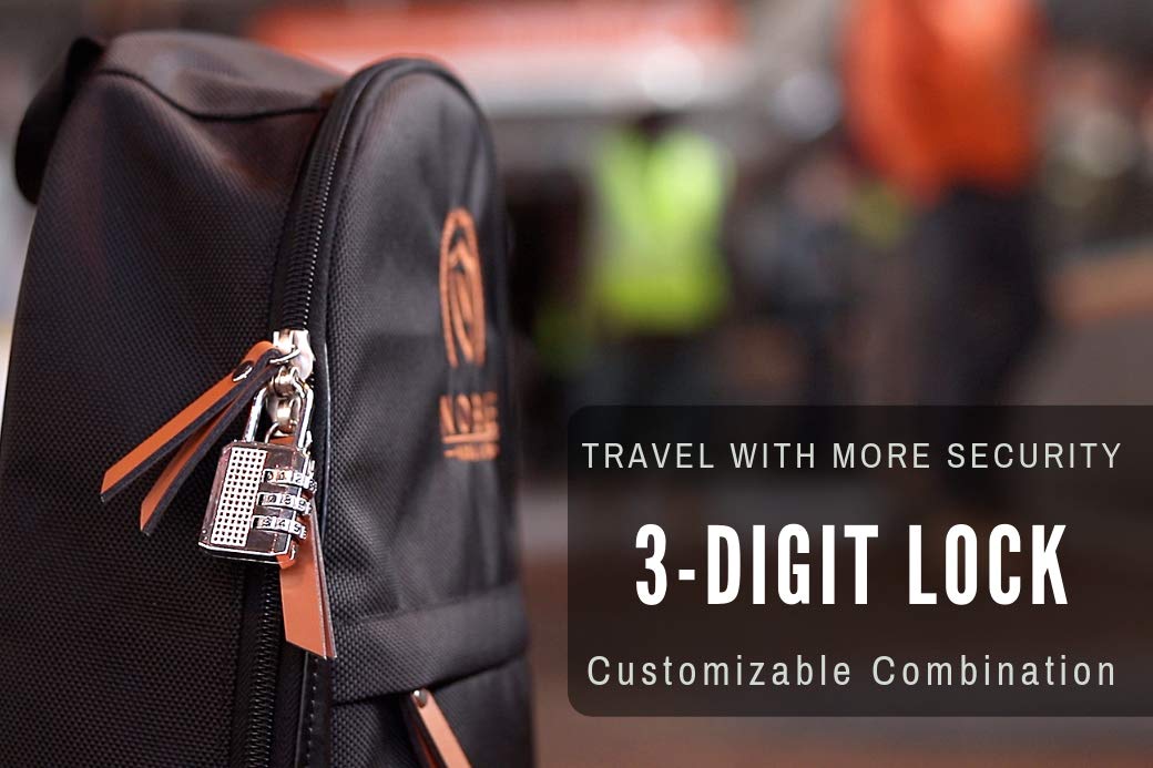 Chef Knife Bag (21+ Slots) is Padded, Includes a Padlock, Holds 21 Knives PLUS Your Knife Steel, a Zipped Tool Pouch, and More! Our Professional Line Knife Carrier Includes Name Card Holder (Bag Only)