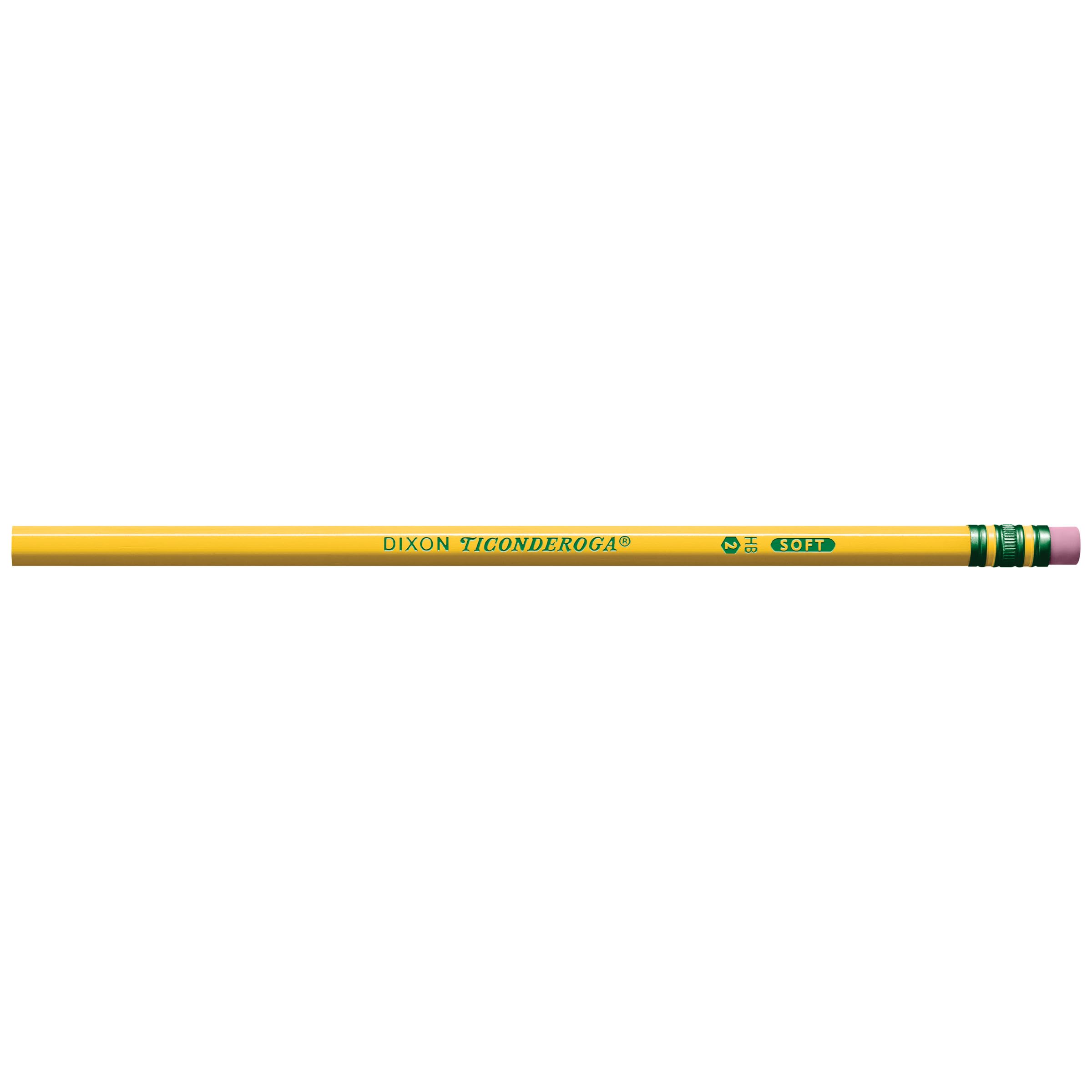Ticonderoga Wood-Cased Pencils, Unsharpened, #2 HB Soft, Yellow, 96 Count