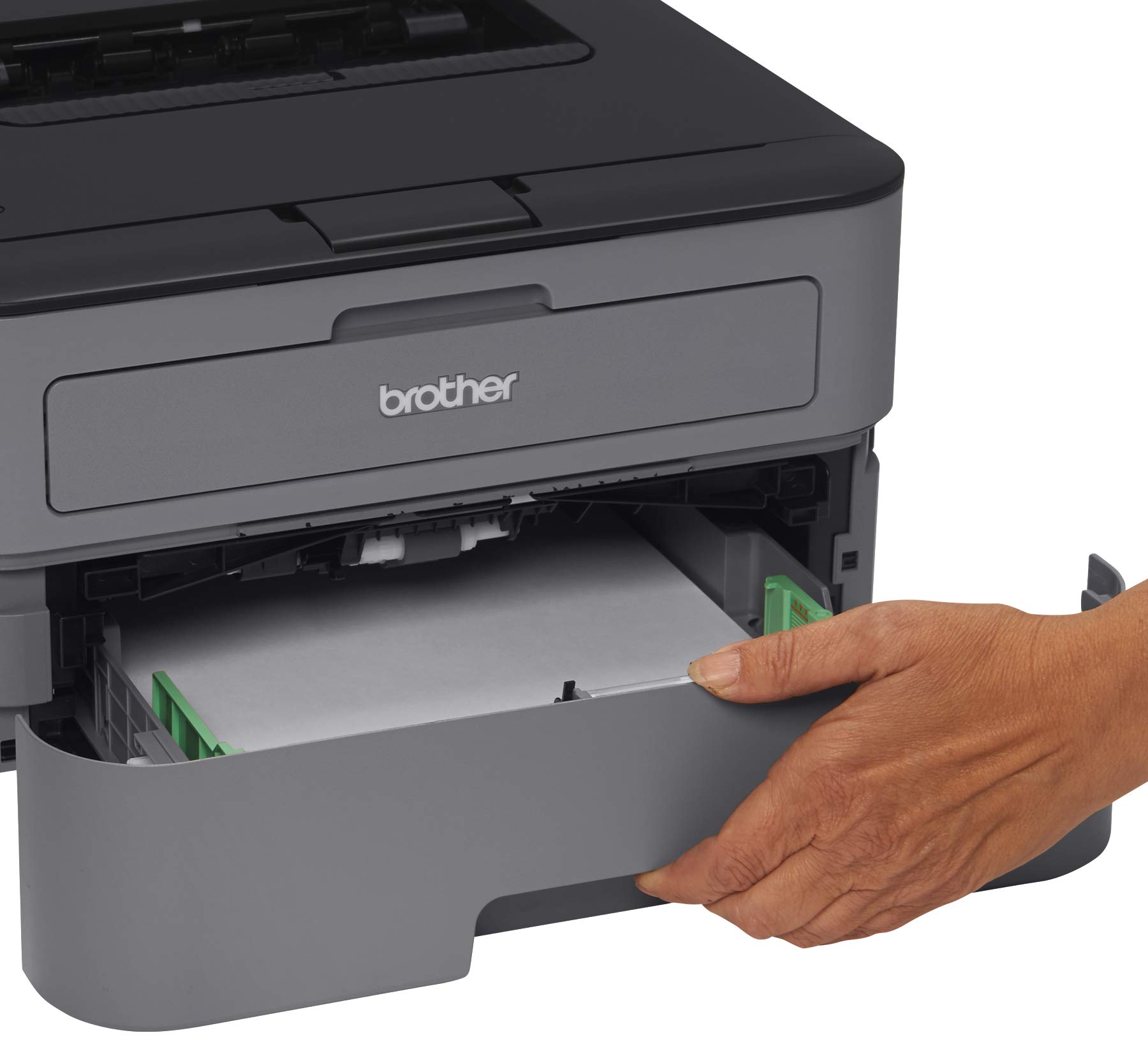 Brother HL-L2300DB Monochrome Laser Printer with Duplex Printing for Home Business Office - 2400 x 600 Resolution - 27 ppm, Hi-Speed USB 2.0, 250-sheet Capacity, CBMOUN USB Printer Cable
