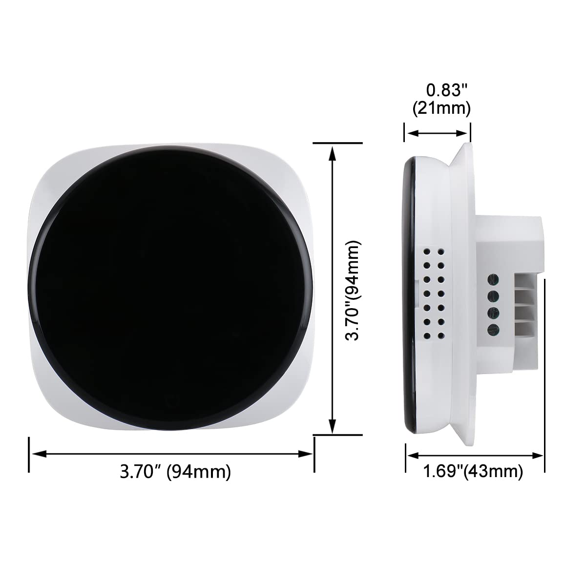 Wengart WiFi Smart Thermostat WG316,Heat Only AC90-240V Max3A 2.4GHz Wi-Fi APP TUYA for Radiant Floor Heating,Compatible with Alexa Echo/Google Home