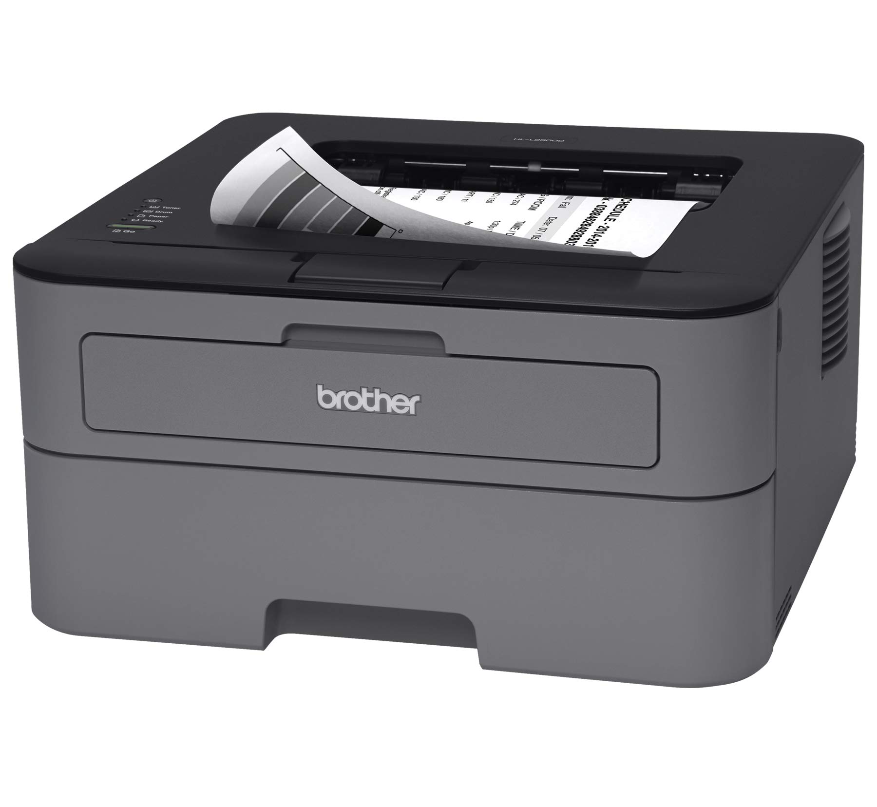 Brother HL-L2300DB Monochrome Laser Printer with Duplex Printing for Home Business Office - 2400 x 600 Resolution - 27 ppm, Hi-Speed USB 2.0, 250-sheet Capacity, CBMOUN USB Printer Cable