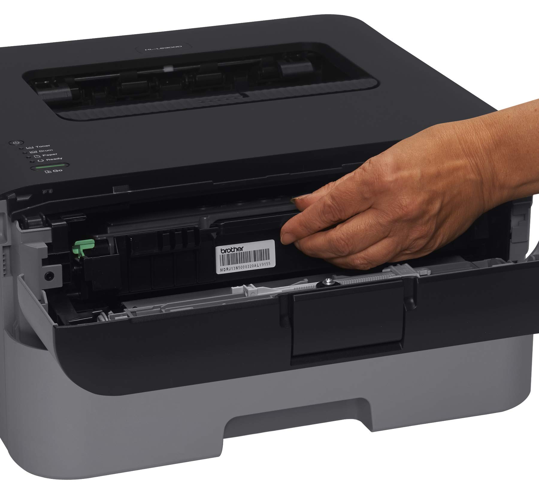Brother HL-L2300DB Monochrome Laser Printer with Duplex Printing for Home Business Office - 2400 x 600 Resolution - 27 ppm, Hi-Speed USB 2.0, 250-sheet Capacity, CBMOUN USB Printer Cable