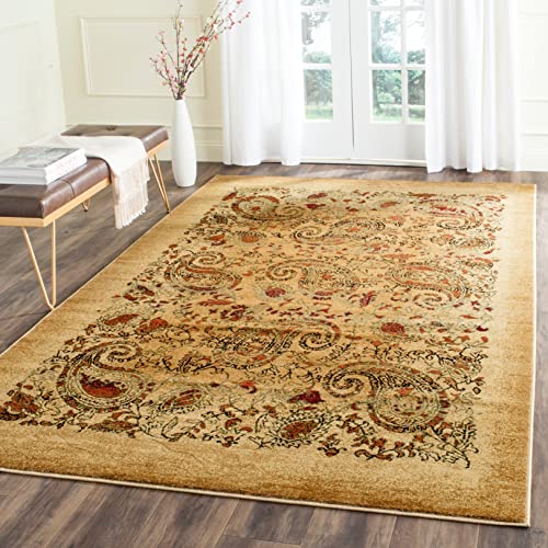 SAFAVIEH Lyndhurst Collection 2'3" x 4' Beige / Multi LNH224A Traditional Paisley Non-Shedding Living Room Bedroom Accent Rug