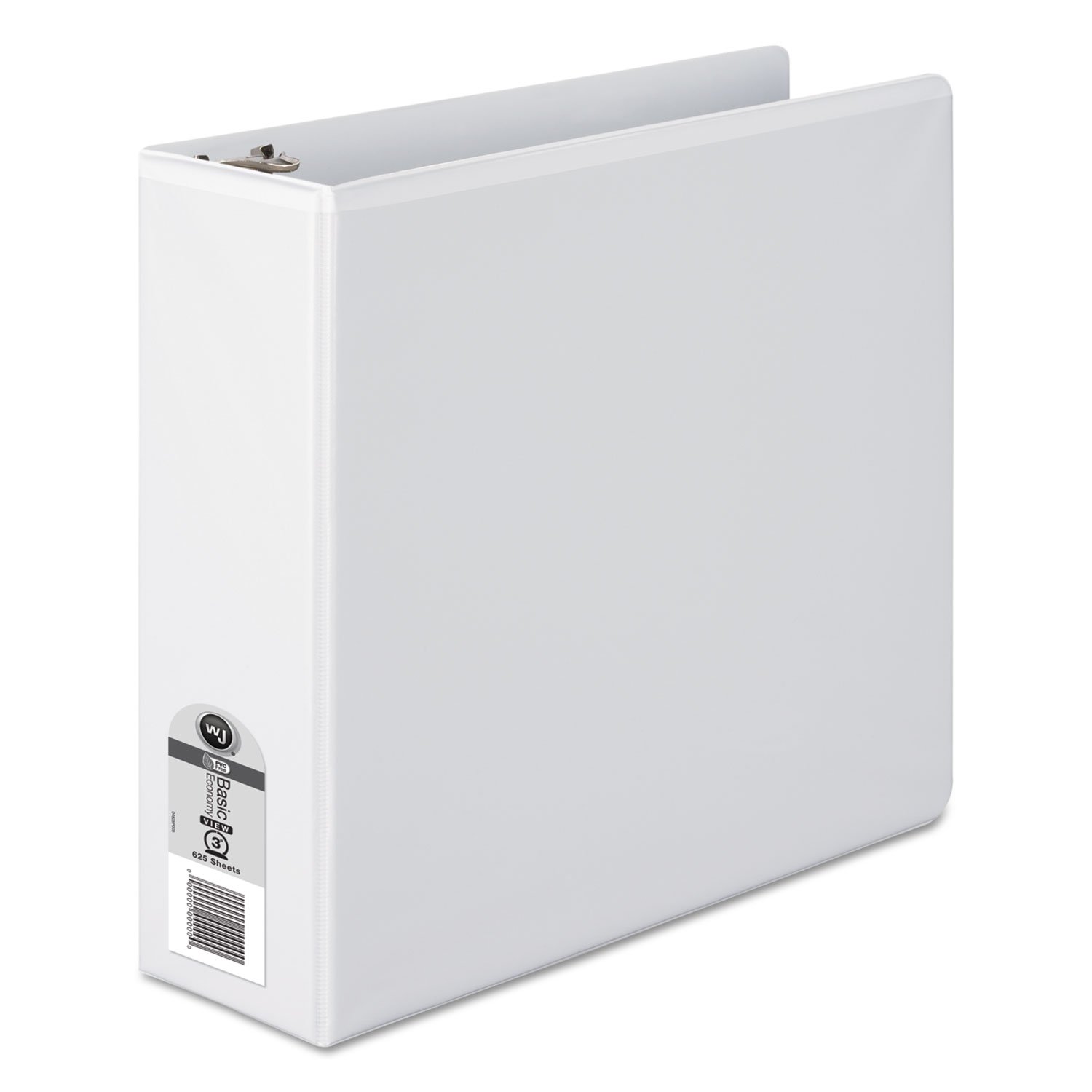 Wilson Jones 3 Inch 3 Ring Binder, Basic Round Ring View Binder, White (W362-49W)