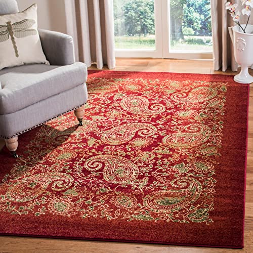 SAFAVIEH Lyndhurst Collection 2'3" x 4' Beige / Multi LNH224A Traditional Paisley Non-Shedding Living Room Bedroom Accent Rug