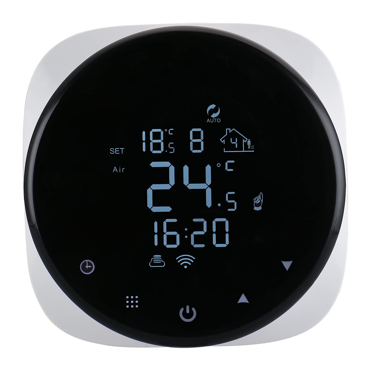 Wengart WiFi Smart Thermostat WG316,Heat Only AC90-240V Max3A 2.4GHz Wi-Fi APP TUYA for Radiant Floor Heating,Compatible with Alexa Echo/Google Home