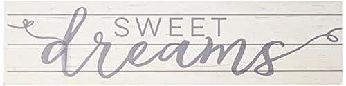 Kindred Hearts 40"x10" Sweet Dreams Shiplap Wall Sign, Grey
