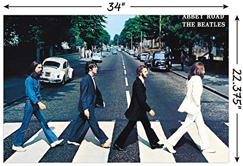 Trends International Beatles-Abbey Road Wall Poster, 22.375" x 34", Unframed Version, Bedroom