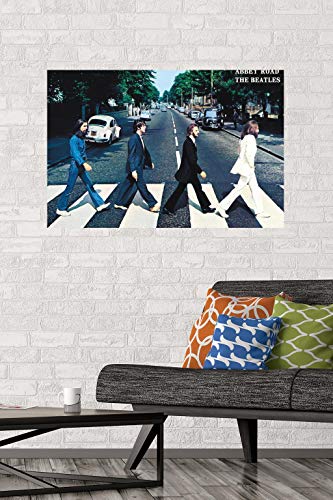Trends International Beatles-Abbey Road Wall Poster, 22.375" x 34", Unframed Version, Bedroom