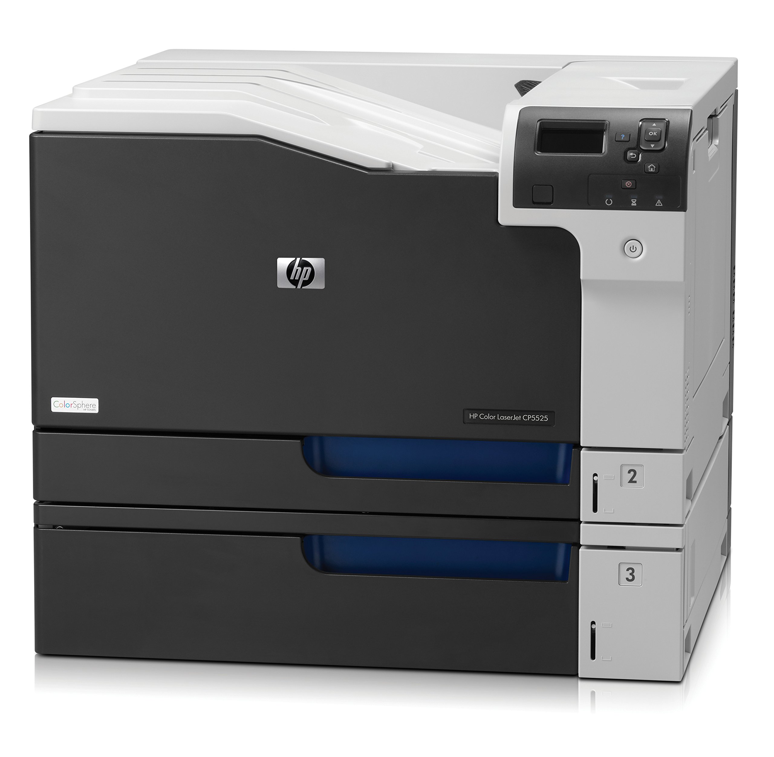 Hp Laserjet Cp5525dn Color Laser Printer 30 Ppm Mono Color 800 Mhz 1 Gb 11" X 17" 600 X 600 Dpi Max Duty Cycle 120000 Pages Duplex 850