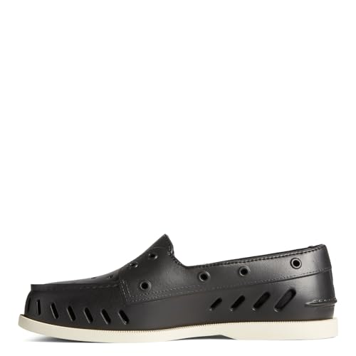 Sperry Mens Shoes Men's Authentic Original Float Boat Shoe, Black, 12