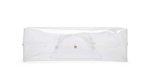 Dreubea Women's Soft Clear PVC Tote Shoulder Bag from, Big Capacity Handbag Clear