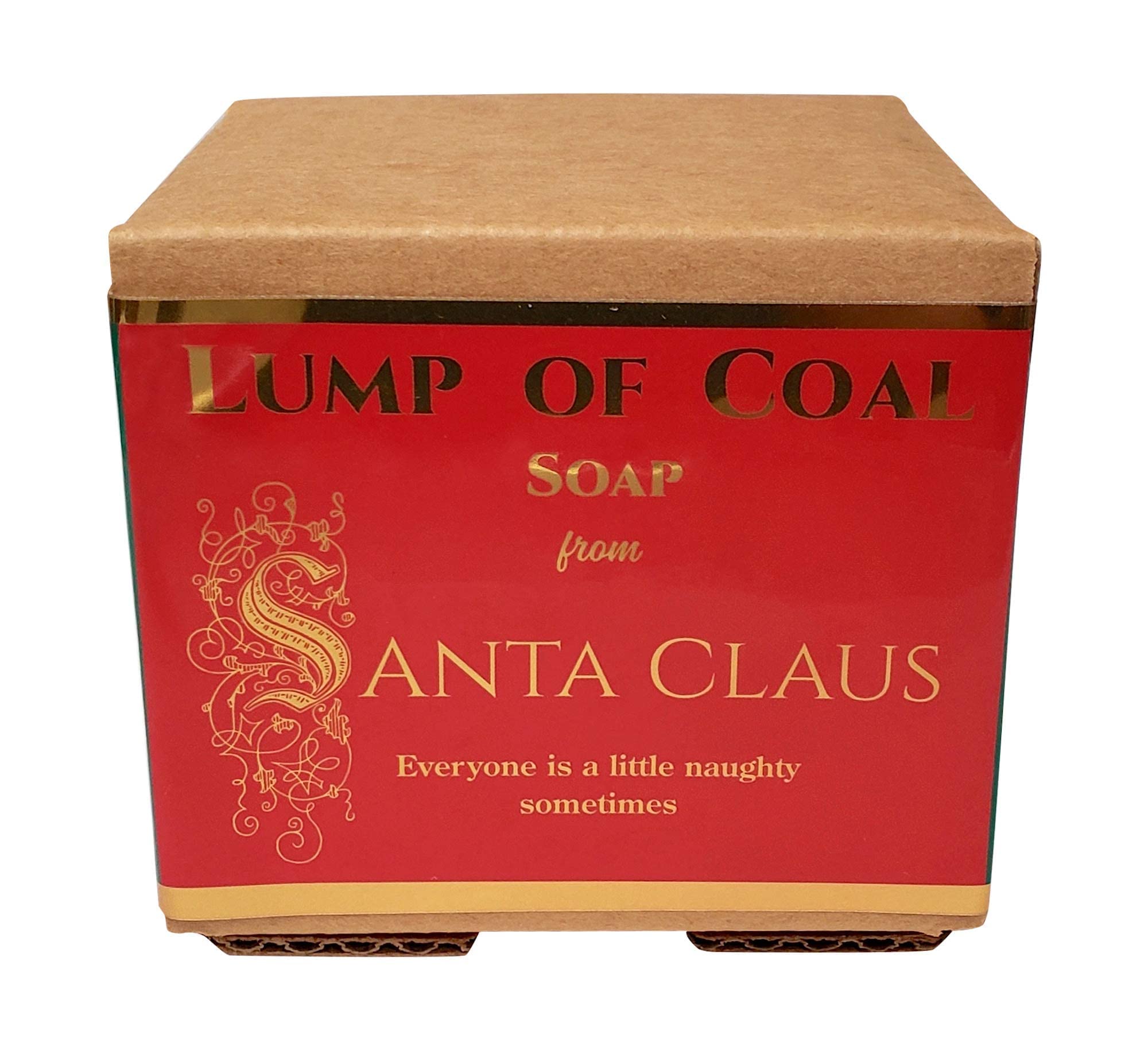 WFG WATERFALL GLEN SOAP COMPANY, LLC, charcoal Lump of Coal soap with cocoa butter, body soap, natural soap, vegan soap