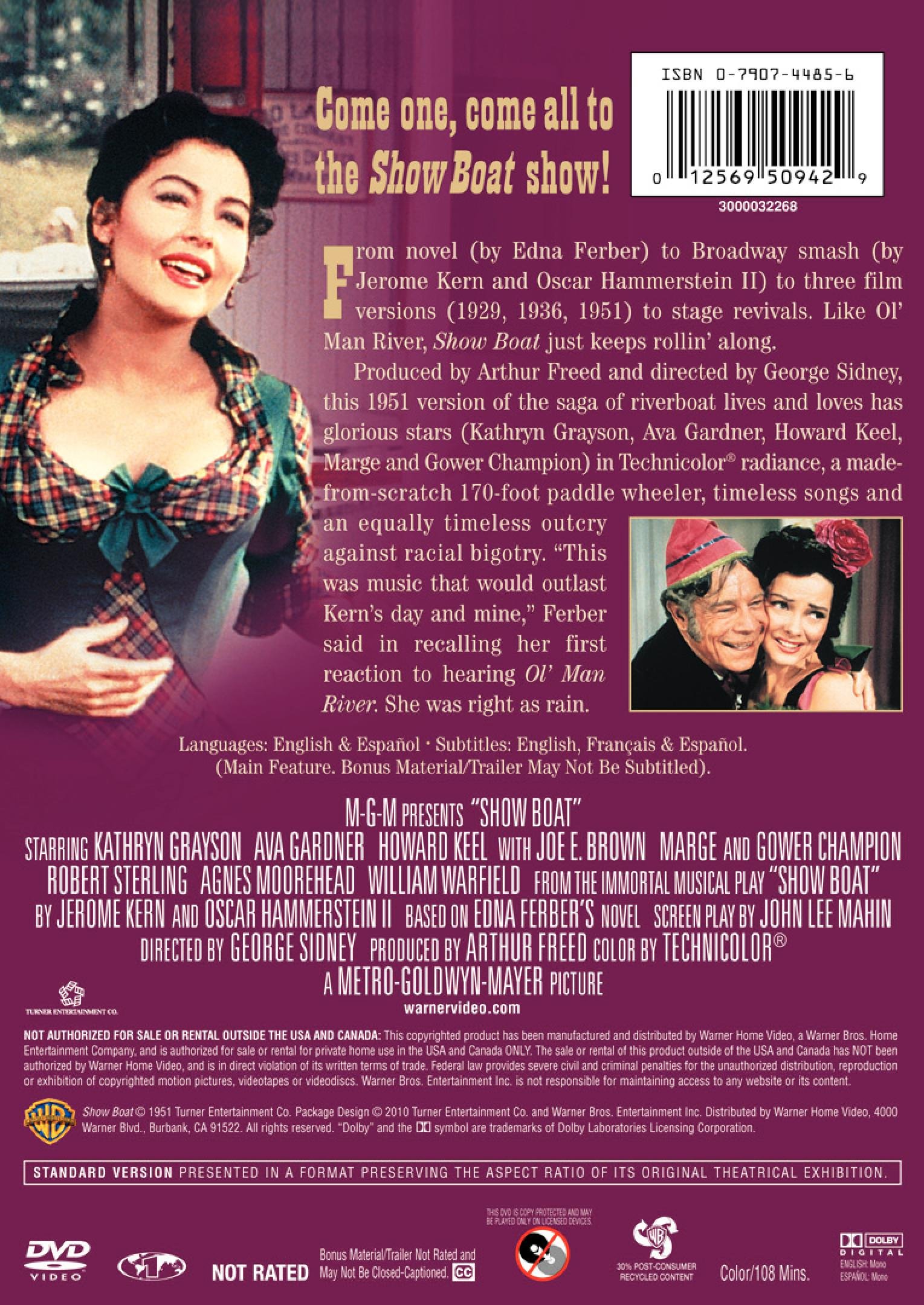 Show Boat (1951) (DVD)