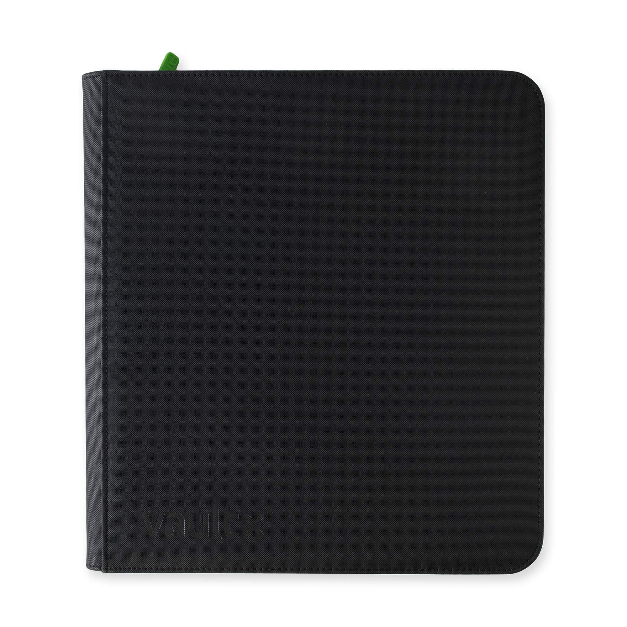 Vault X Premium Exo-Tec XL Zip Binder - 12 Pocket XL Trading Card Album Folder - 624 Side Loading Pocket Binder for TCG (Black)