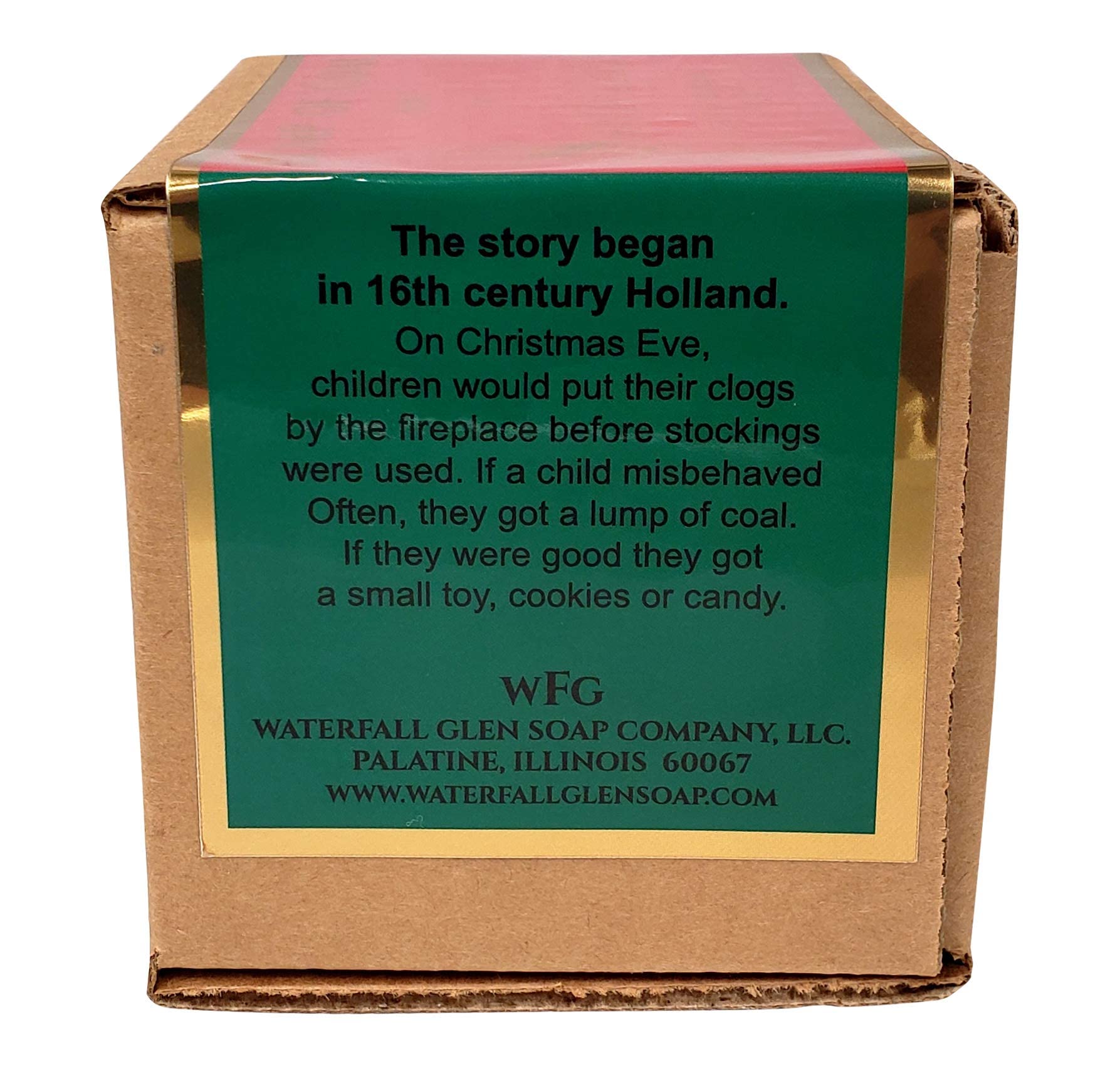 WFG WATERFALL GLEN SOAP COMPANY, LLC, charcoal Lump of Coal soap with cocoa butter, body soap, natural soap, vegan soap