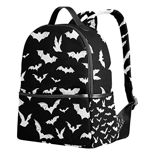 One Bear Mini Backpack Purse Cute Small Daypacks Fashion Casual Lightweight Backpack for Girls and Women Bat