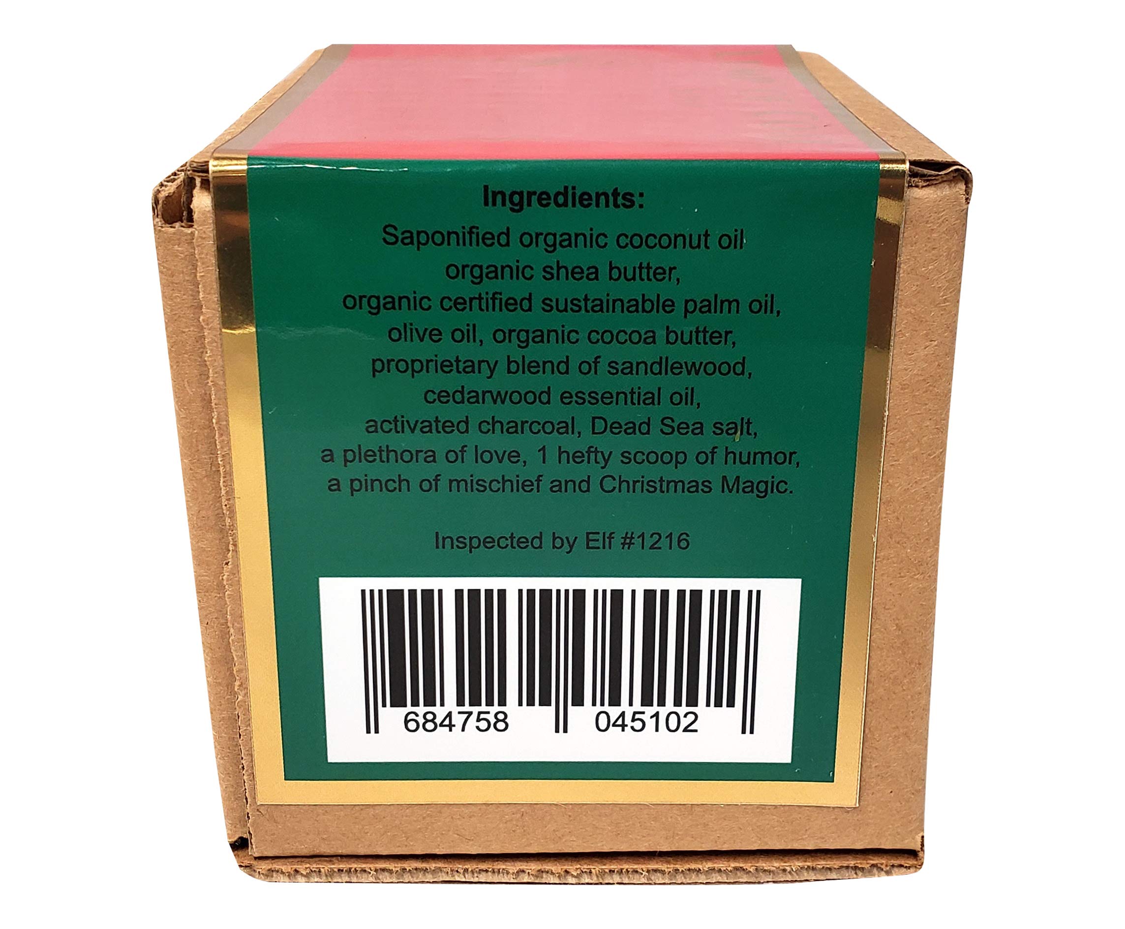 WFG WATERFALL GLEN SOAP COMPANY, LLC, charcoal Lump of Coal soap with cocoa butter, body soap, natural soap, vegan soap