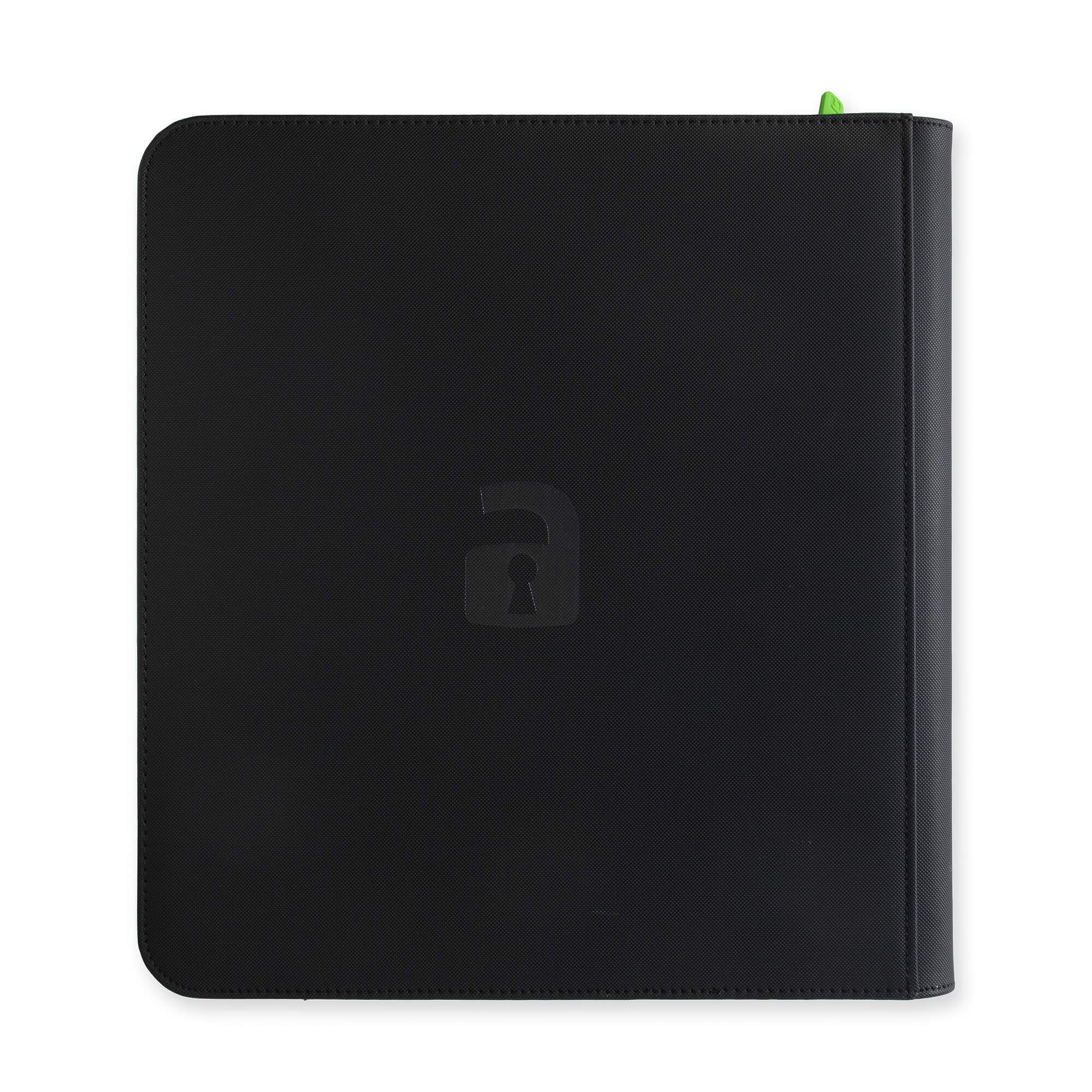 Vault X Premium Exo-Tec XL Zip Binder - 12 Pocket XL Trading Card Album Folder - 624 Side Loading Pocket Binder for TCG (Black)