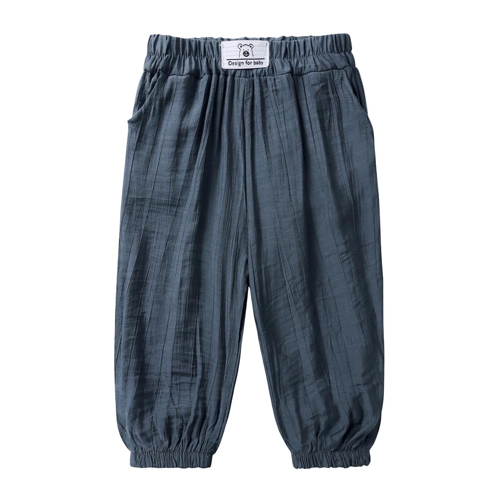MYGBCPJS Little Girls Blue Jeans Outfit Kids Bell Bottoms Elastic Waist Denim Pants