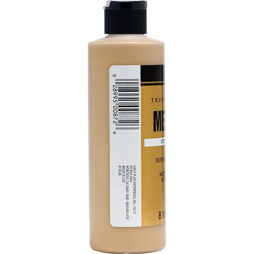 FolkArt Paint, 8 oz, Metallic Antique Gold