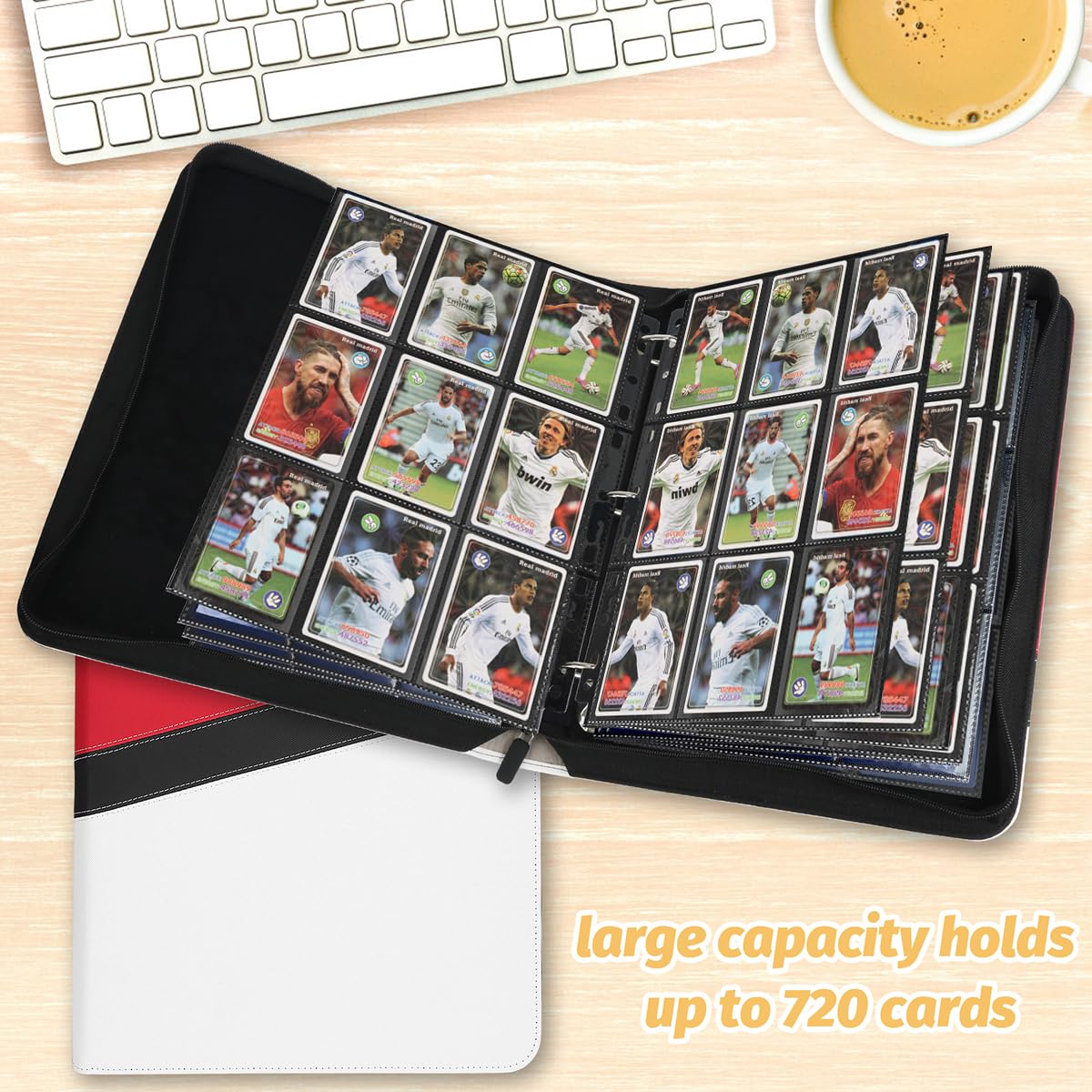 Foalgo Trading Card Binder, Card Collection Binder Album Folder with 720 Side Loading Pockets, 9 Pocket Trading Card Album Folder for TGC,MTG, Baseball Cards, Yugioh