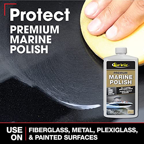 Star brite Premium Marine Polish with PTEF - Boat Wax That Seals & Protects Gel Coat with a High Gloss Finish