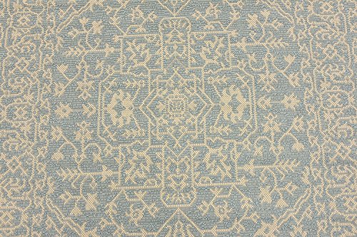 Unique Loom Botanical Collection Bohemian, Abstract, Traditional, Indoor and Outdoor Area Rug, 4' 0" x 6' 0", Light Blue/Beige