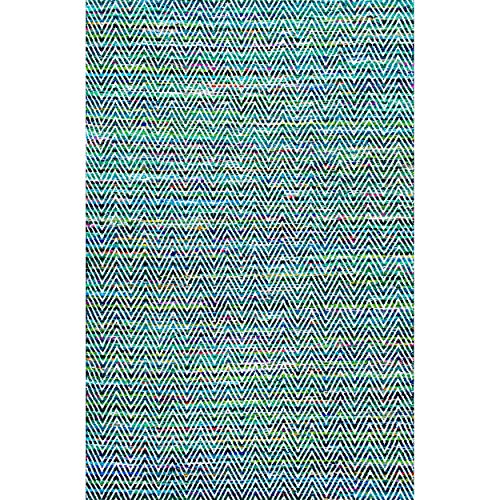 nuLOOM Rochell Handwoven Chevron Accent Rug, 2 ft x 3 ft, Green