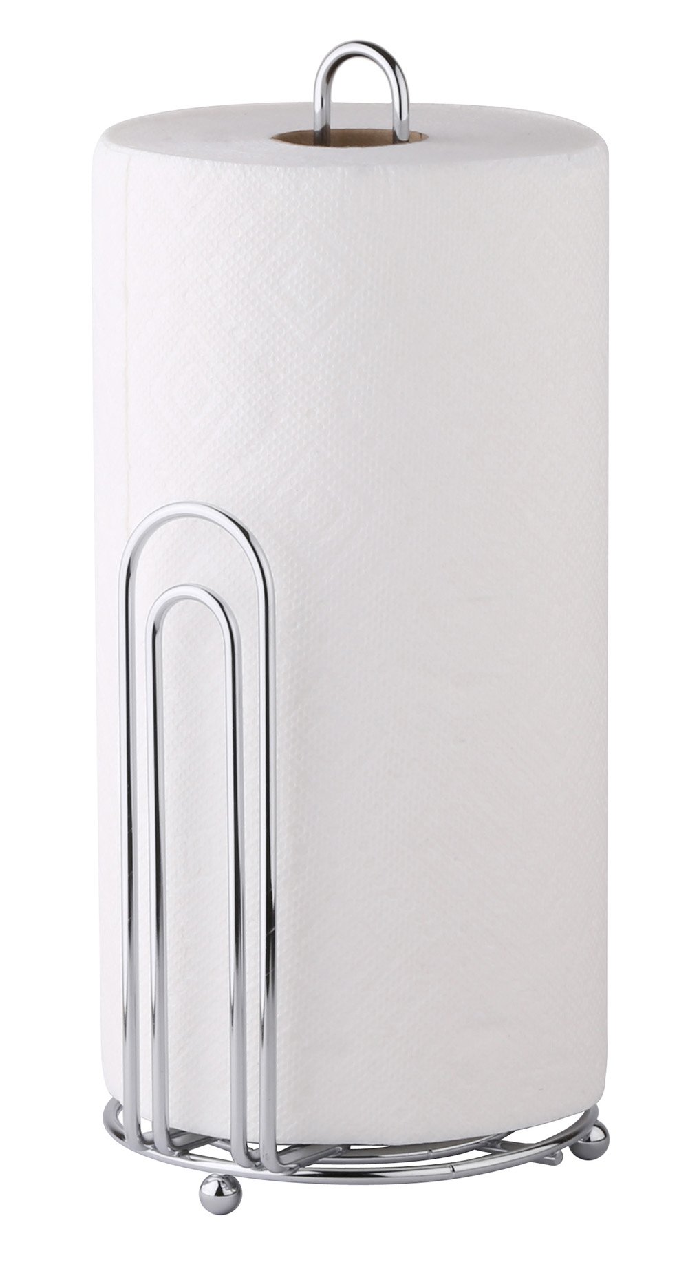 Greenco Chrome Paper Towel Holder | Kitchen Towel Dispenser, Paper Hand Towel Holders, Stand, Rack | for Countertop, Counter, Sink, Under Cabinet, Bathroom Wall | Kitchen Organization, Accessories