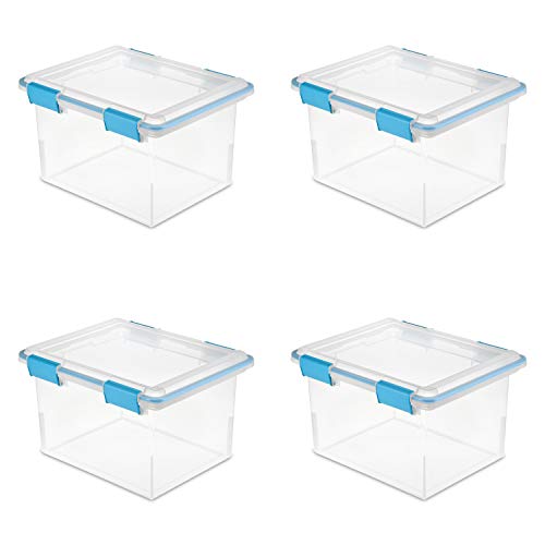 Sterilite 19334304 18.5 " X 14.88" X 11.13" 32 Quart Clear Gasket Box