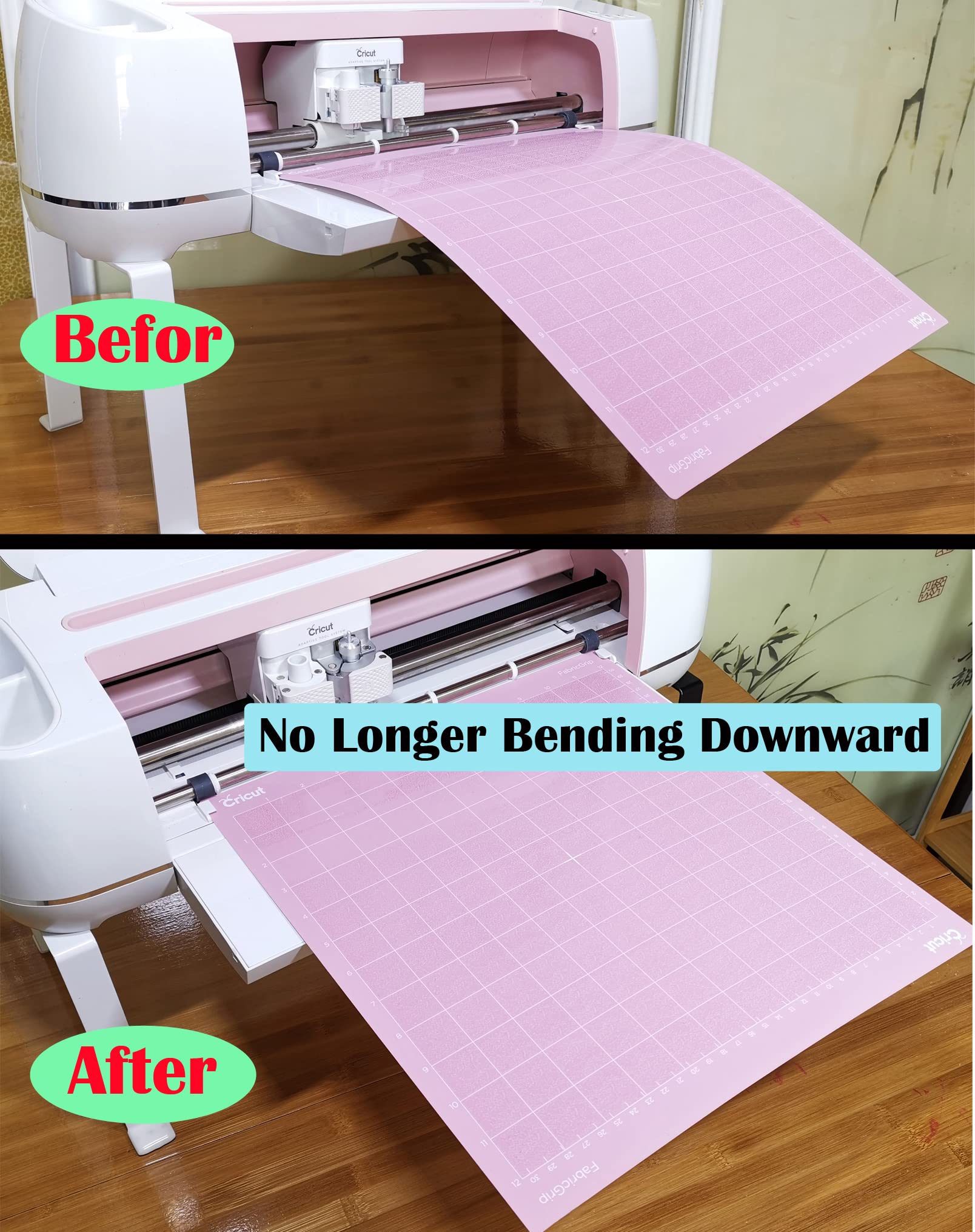 Extension Tray Compatible with Cricut Maker3 Maker and Explore Air3 Air2 Air,Cutting Mat Extender Support for Maker and Explore Air Series (White)