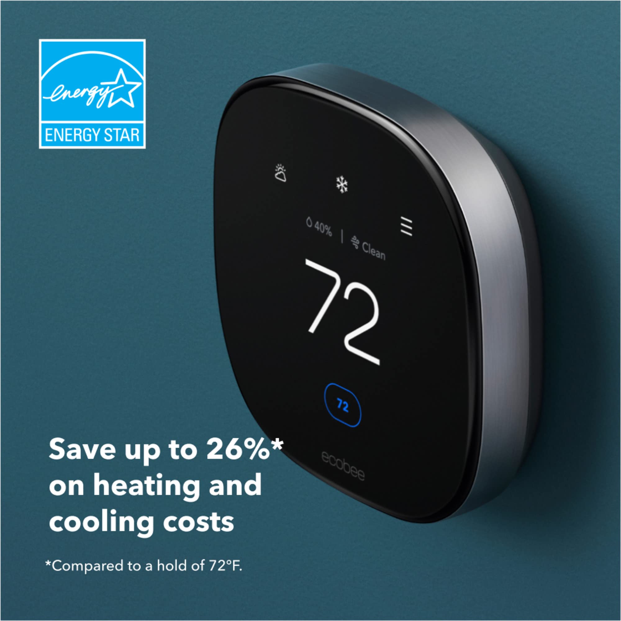 ecobee New Smart Thermostat Premium with Smart Sensor and Air Quality Monitor + ecobee SmartCamera